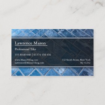 Professional Flooring and Tiler - Business Card | Zazzle
