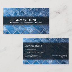 Professional Flooring and Tiler - Business Card | Zazzle