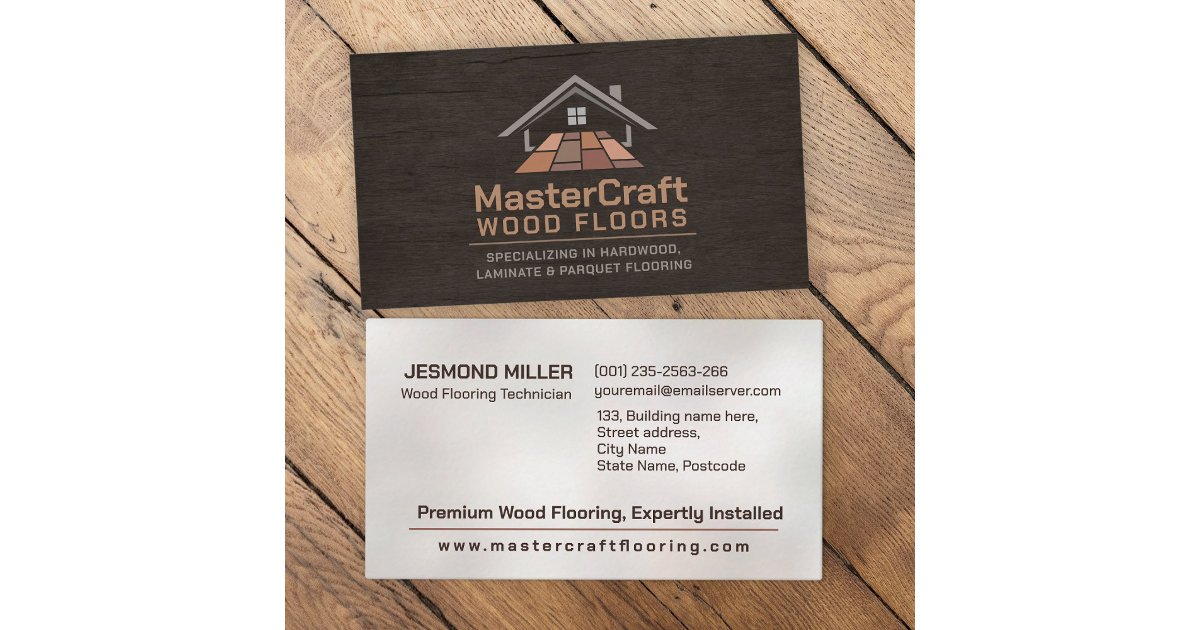 Professional Flooring Services -Floor installation Business Card | Zazzle