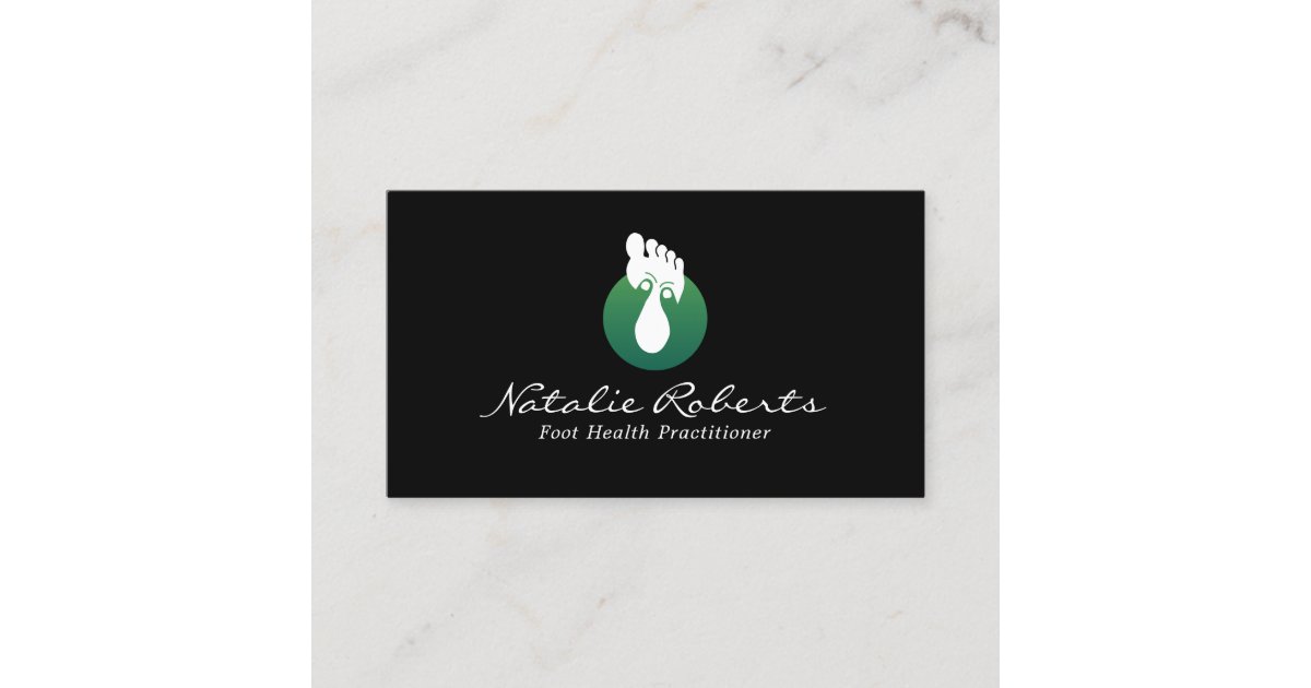 Professional Foot Massage Therapy Reflexology Spa Business Card | Zazzle