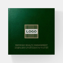 Professional Glass Paperweight Custom Logo | Zazzle