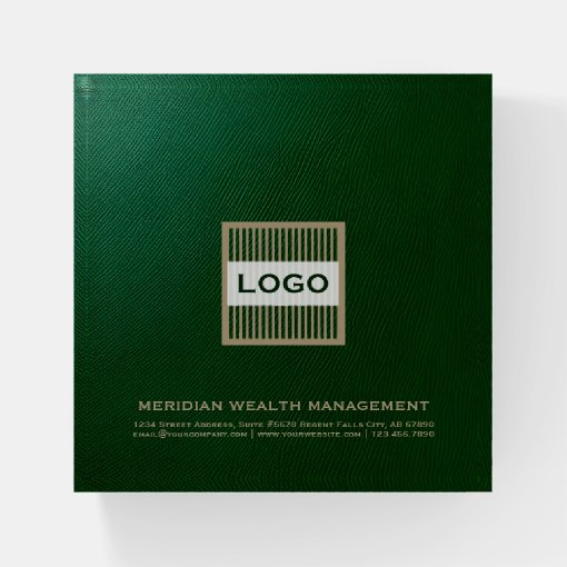 Professional Glass Paperweight Custom Logo | Zazzle