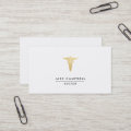 Professional Gold Doctor Medicine Symbol Business Card | Zazzle
