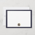 Professional Gold Logo Real Estate Note Cards | Zazzle