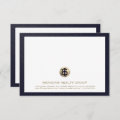 Professional Gold Logo Real Estate Note Cards | Zazzle