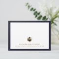 Professional Gold Logo Real Estate Note Cards | Zazzle