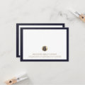 Professional Gold Logo Real Estate Note Cards | Zazzle