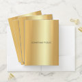 Professional Gold Template Office Modern Elegant Pocket Folder | Zazzle