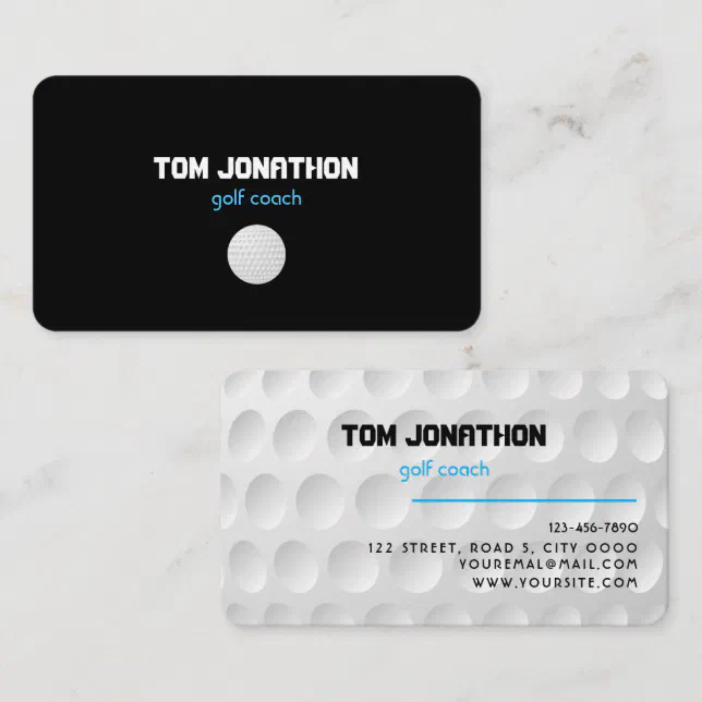 Professional Golf Coach Business Card | Zazzle