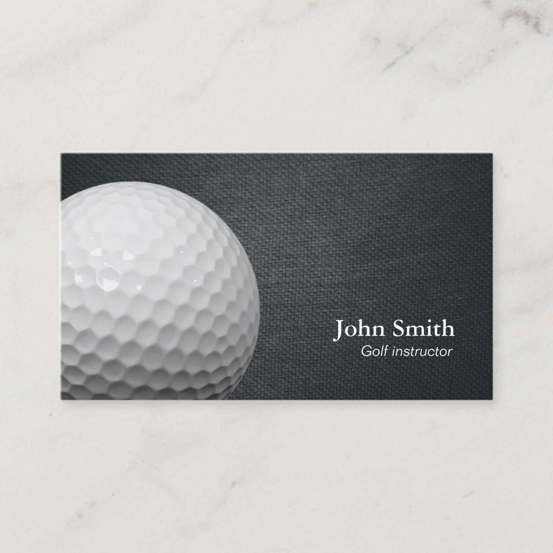 Professional Golf Instructor Business Card | Zazzle