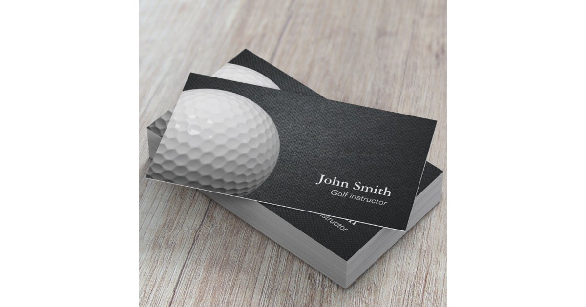 Professional Golf Instructor Business Card | Zazzle