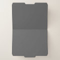 Professional Gray & White Monogram Name & Title File Folder | Zazzle