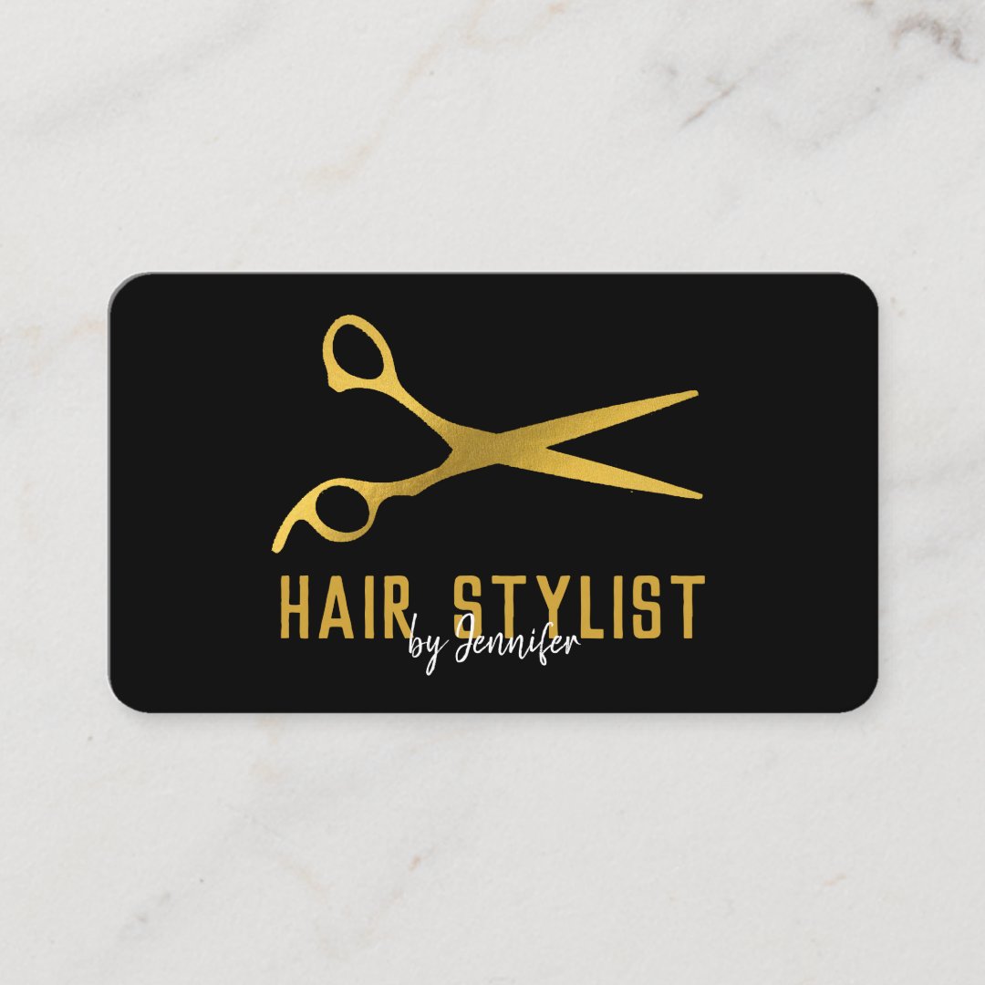 Professional Hair Stylist & Salon Business Card | Zazzle