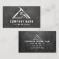 Professional Handyman Logo Silver Contractor Business Card | Zazzle