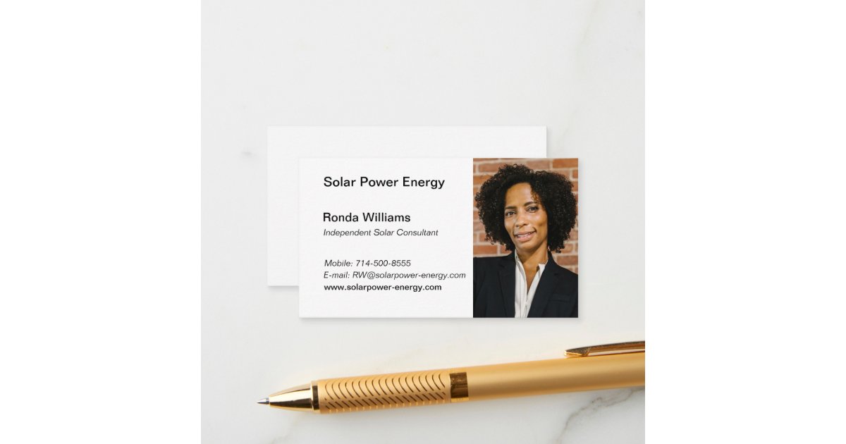 Professional HeadShot Business Card | Zazzle
