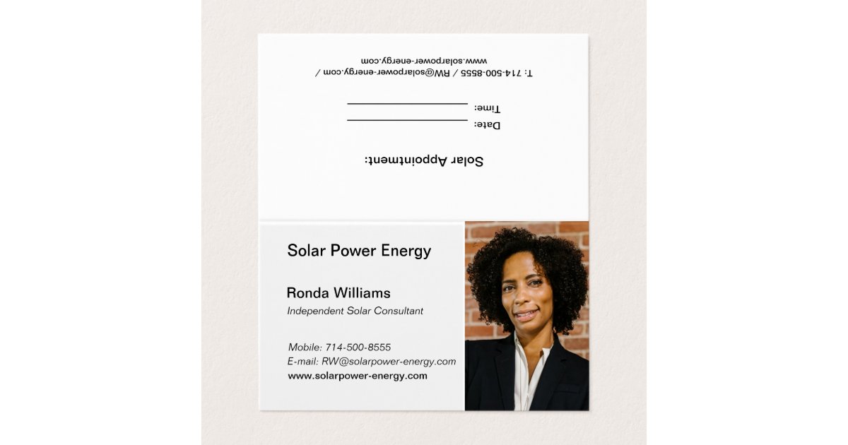 Professional HeadShot Business Card | Zazzle