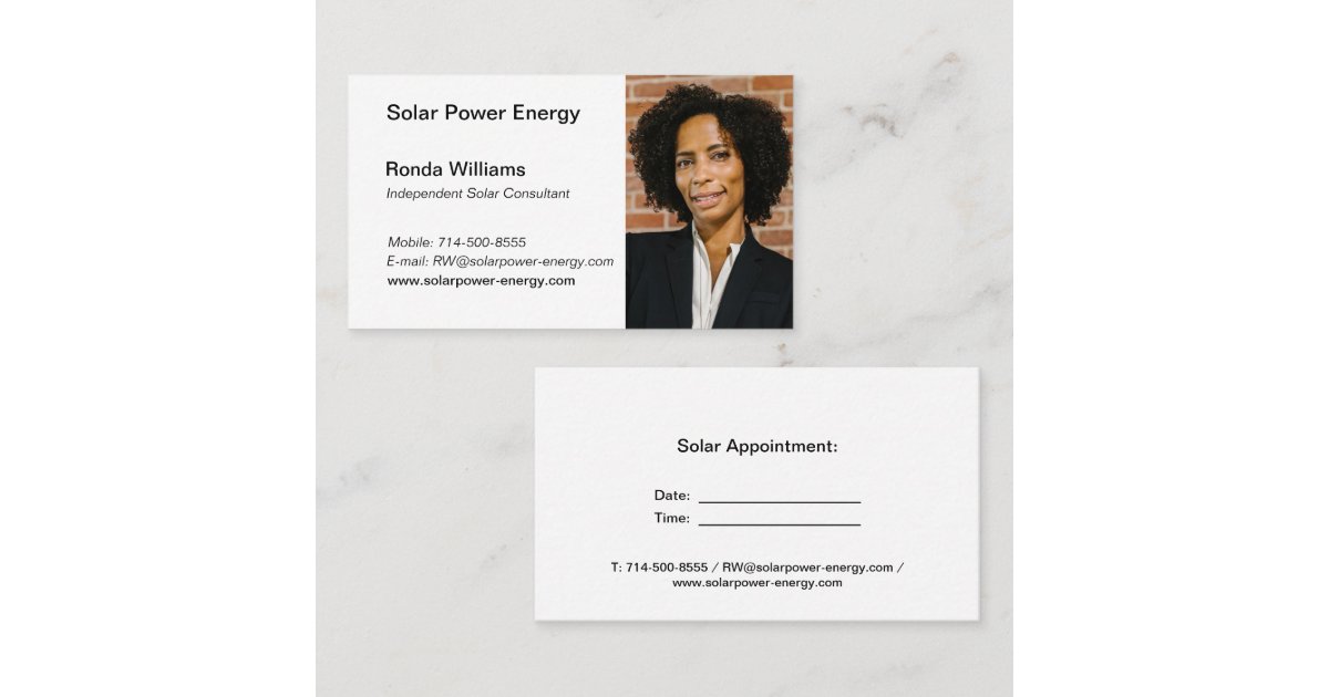 Professional HeadShot Business Card | Zazzle