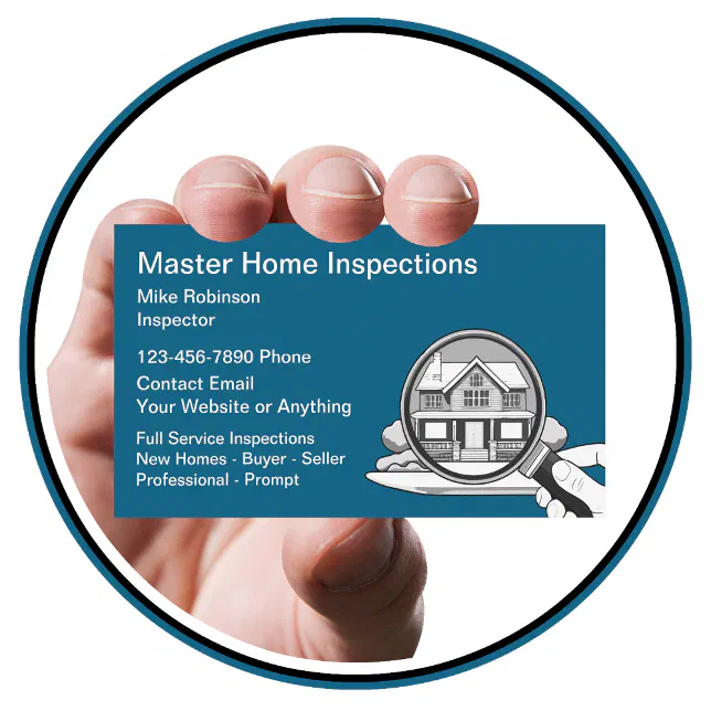 Professional Home Inspection Business Cards | Zazzle
