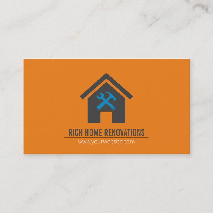 Professional Home Renovation Business Card | Zazzle.com
