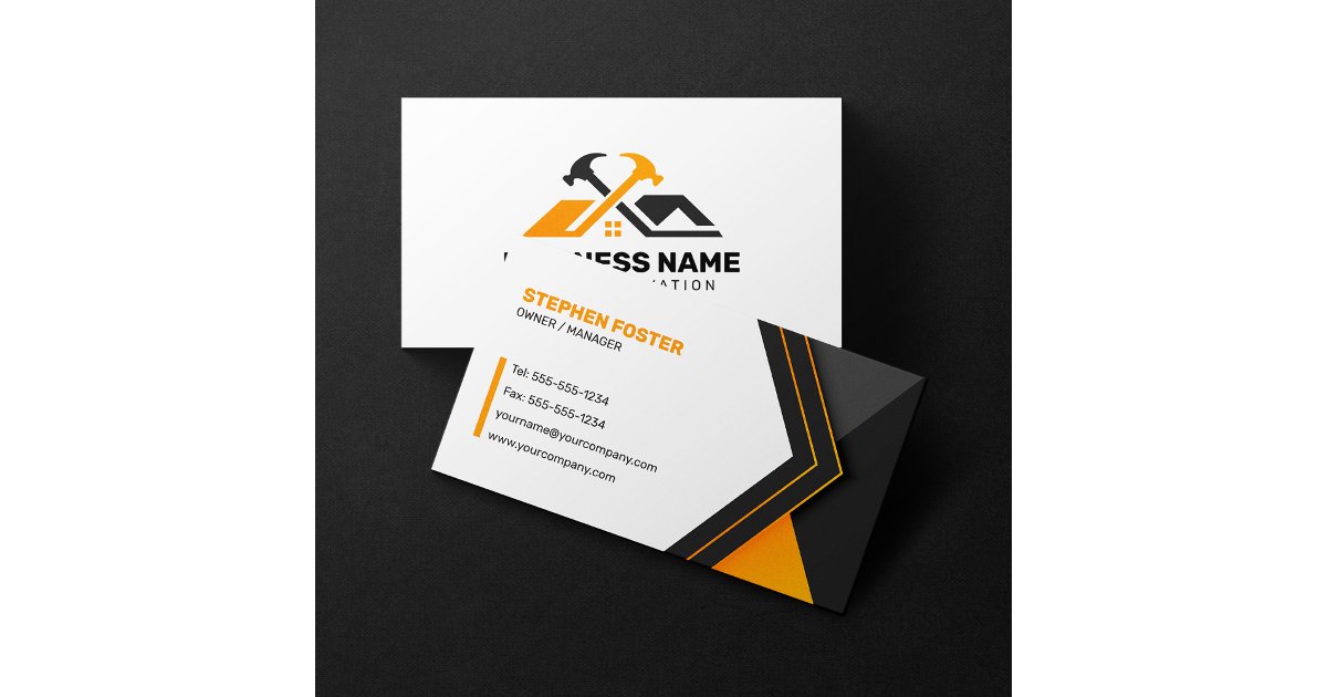 Professional Home Renovation Contractor Remodeling Business Card | Zazzle