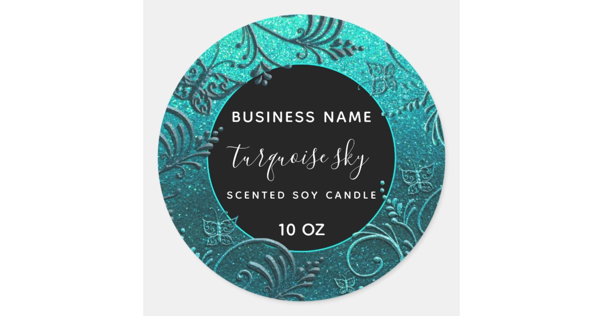 Professional Homemade Food Handmade Candle Glitter Classic Round ...