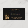 Professional House Cleaning Maid Gold Glitter Bus Business Card | Zazzle