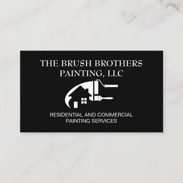Professional House Painter Business Card | Zazzle
