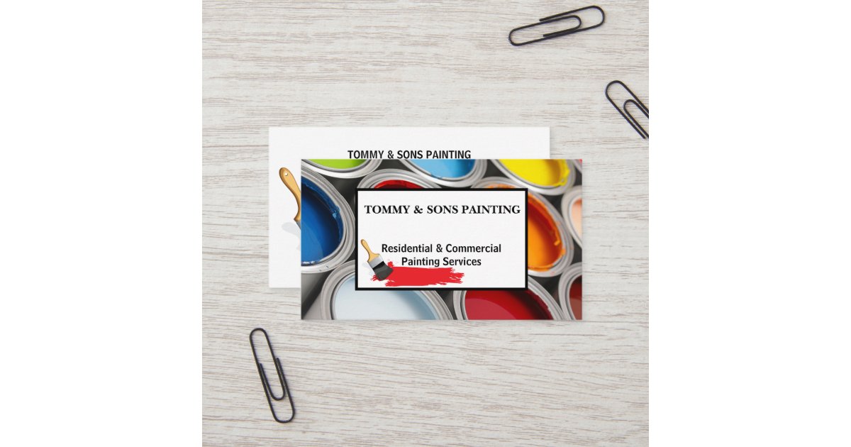 Professional House Painting Business Card | Zazzle