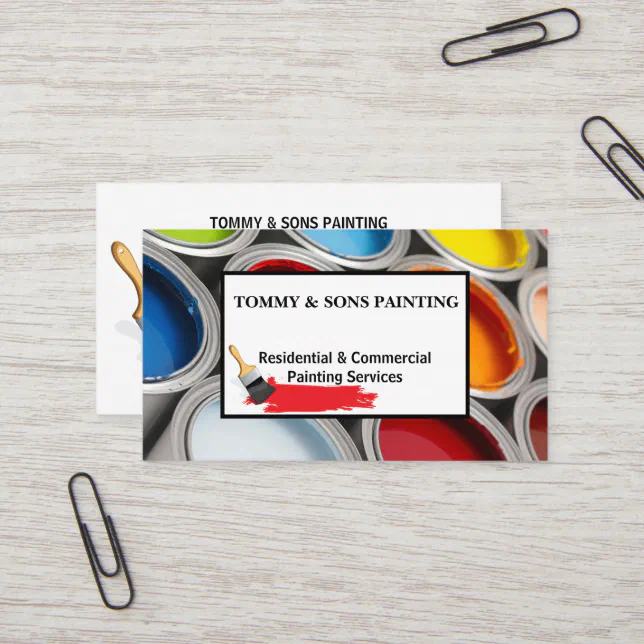 Professional House Painting Business Card | Zazzle
