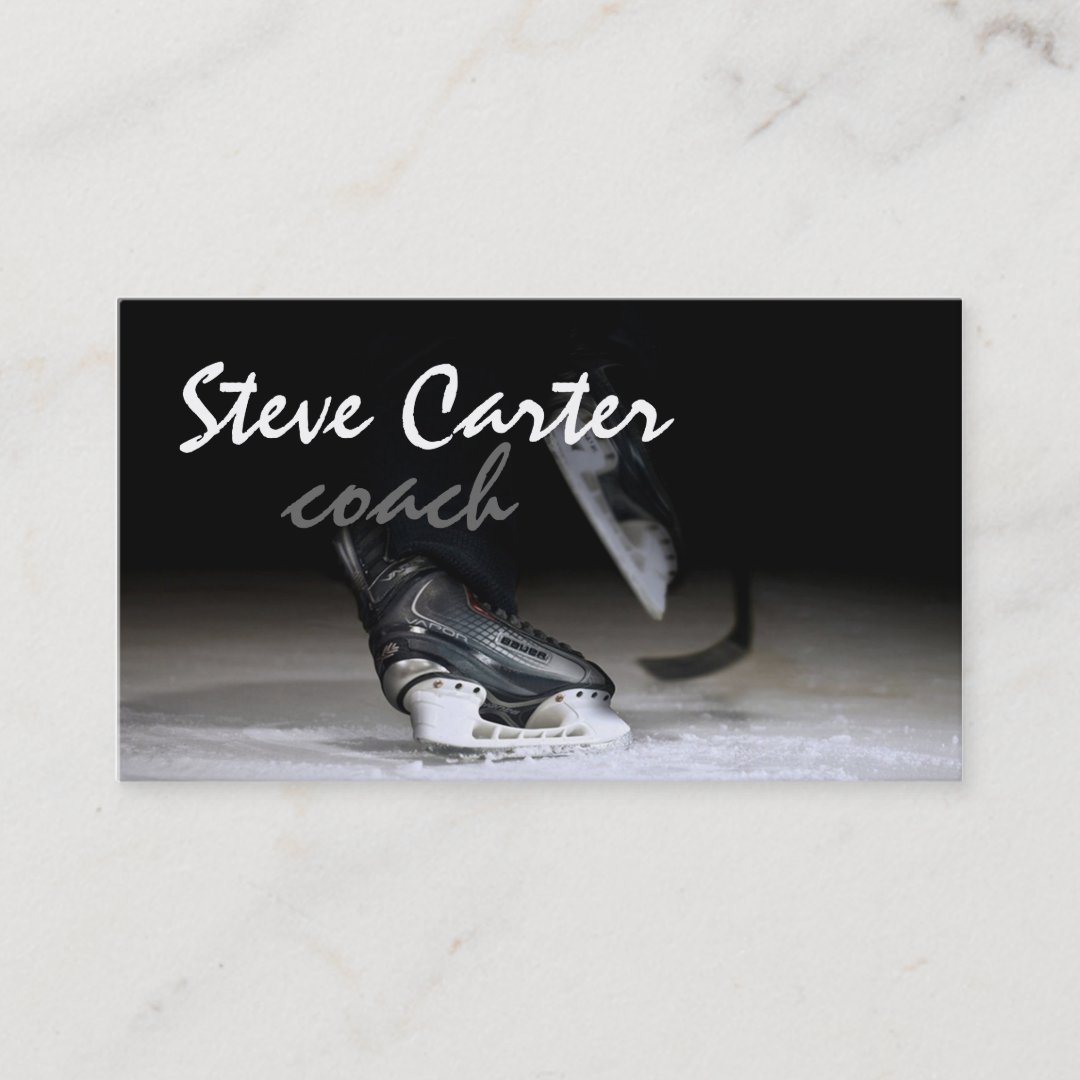 Professional Ice Hockey Coach / Player Card | Zazzle