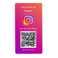 Professional Instagram Logo Follow Me Qr Code Label | Zazzle