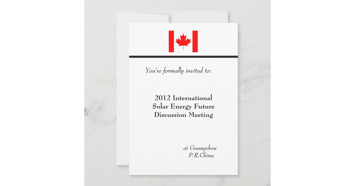 Professional, international business meeting invitation | Zazzle