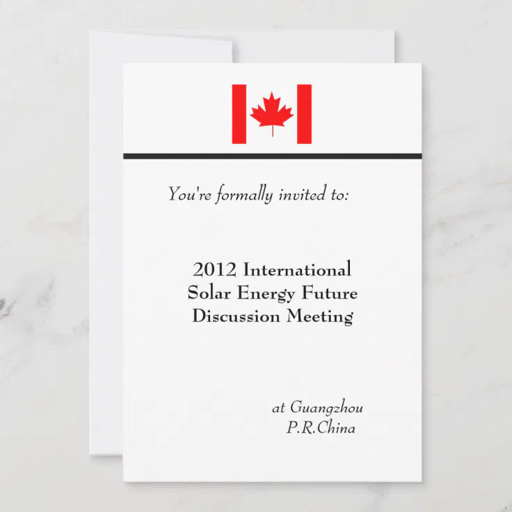 Professional, international business meeting invitation | Zazzle