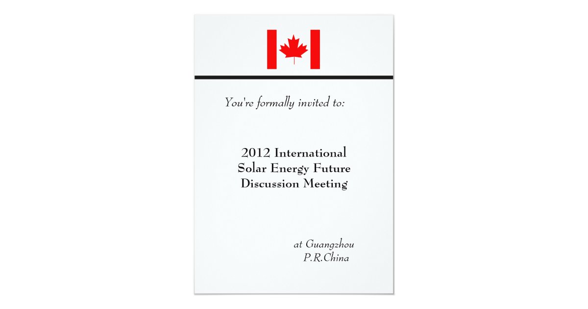 Professional, international business meeting invitation | Zazzle.com