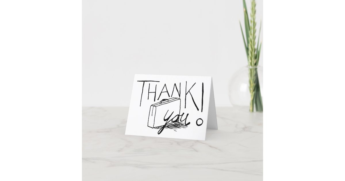 Professional & Interview Thank You Card | Zazzle
