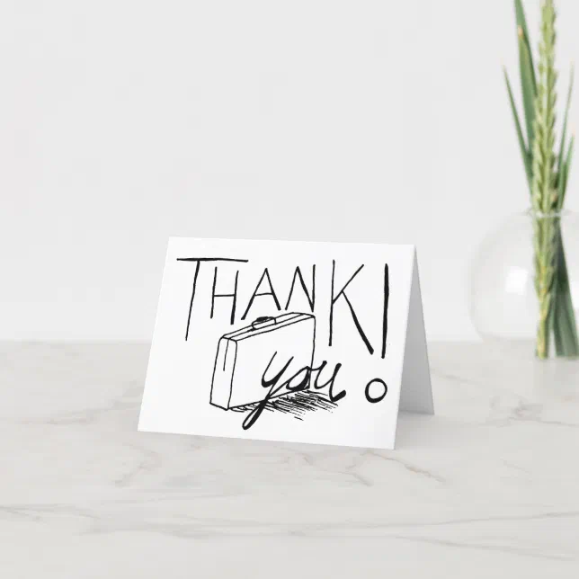 Professional & Interview Thank You Card | Zazzle