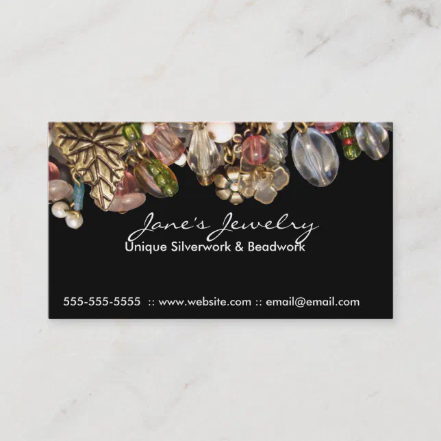 Professional Jewelry double sided Business Cards | Zazzle