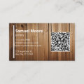 Professional Joinery Templates QR Code Business Card | Zazzle