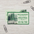 Professional Landscape Tree Service Business Card | Zazzle