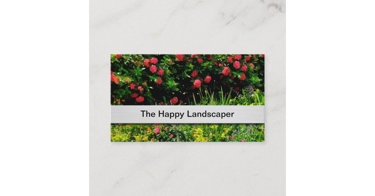 Professional Landscaping Service Provider Business Card | Zazzle