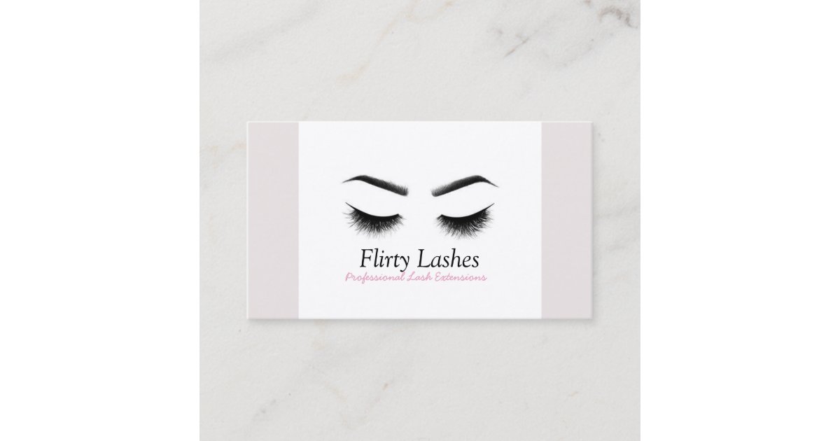 Professional Lash Business Business Card | Zazzle