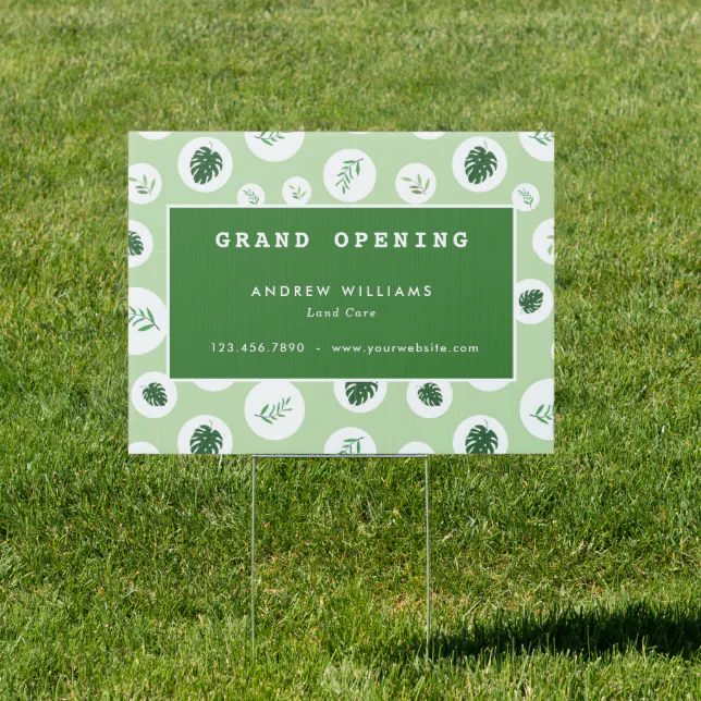 Professional Lawn and Tree Care Business Sign | Zazzle