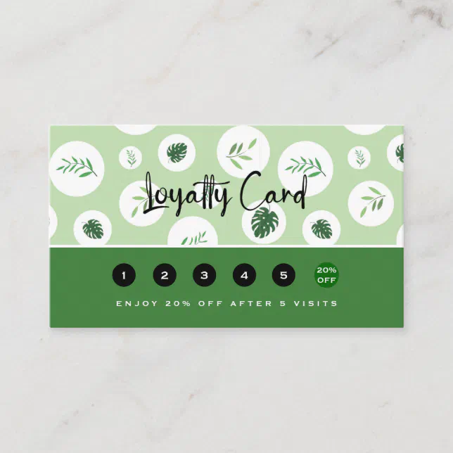 Professional Lawn and Tree Care Loyalty Card | Zazzle