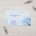 Professional Light Blue Water Splash Business Card | Zazzle