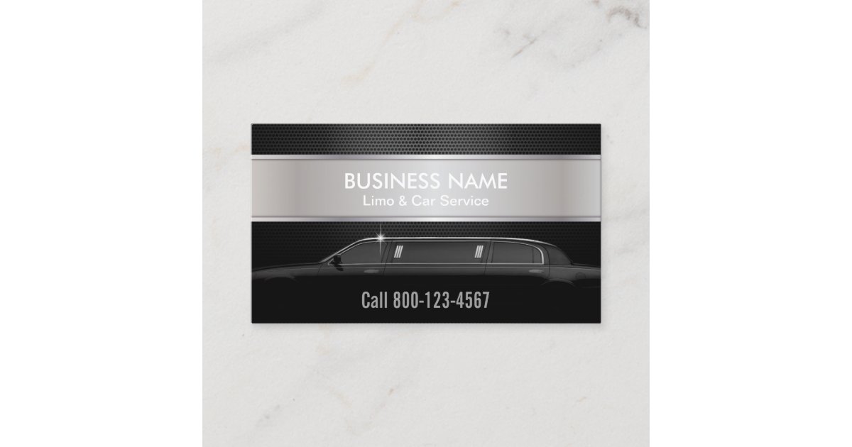 Professional Limousine Service Business Card | Zazzle.com