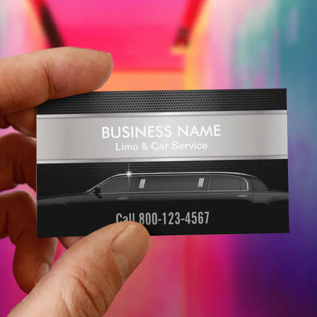 Professional Limousine Service Business Card | Zazzle