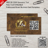 PROFESSIONAL LOGO DESIGN CUSTOM BRANDED QR CODE BUSINESS CARD | Zazzle