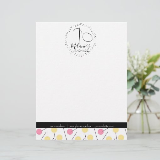 Professional Logo Letterhead-Tailor Seamstress Letterhead | Zazzle