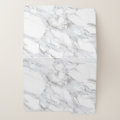 Professional Luxe Minimalist White Marble File Folder | Zazzle