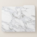 Professional Luxe Minimalist White Marble File Folder | Zazzle